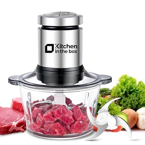 Kitchen in the box Food Processors,400W Powerful Small Meat Grinder ...