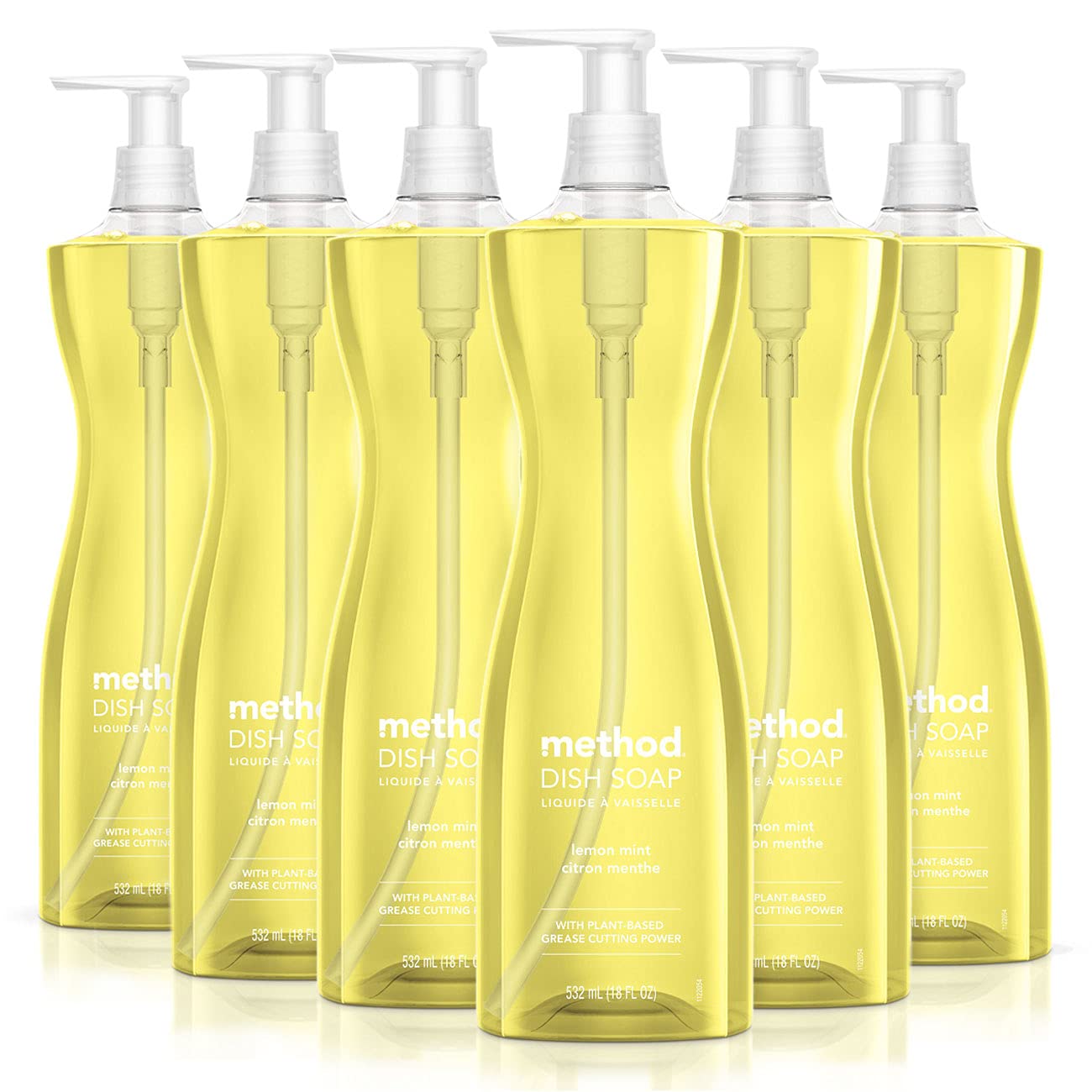 Method Gel Dish Soap Liquid, Lemon Mint, Biodegradable Formula, Tough ...