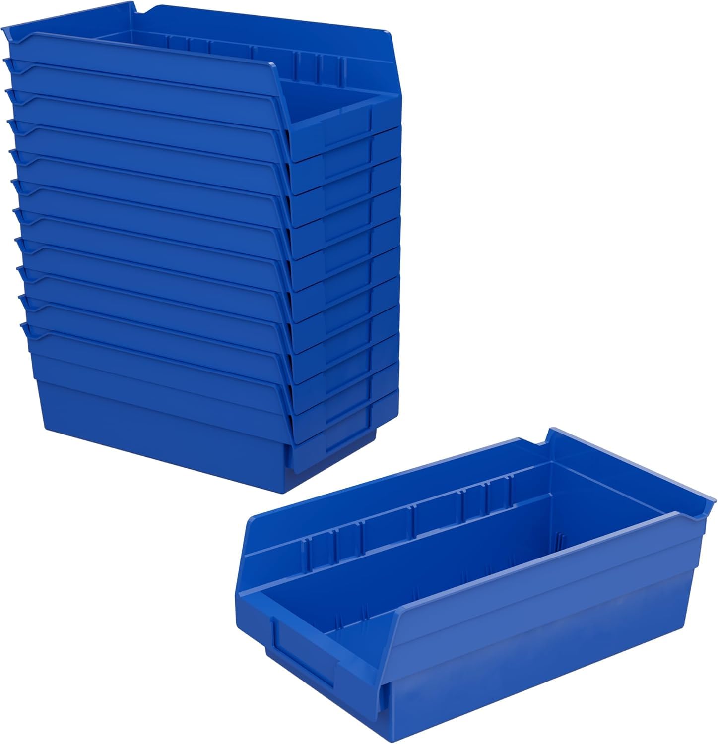 Akro-Mils 30130 Plastic Shelf Bins, Heavy Duty Storage Bins for Garage ...