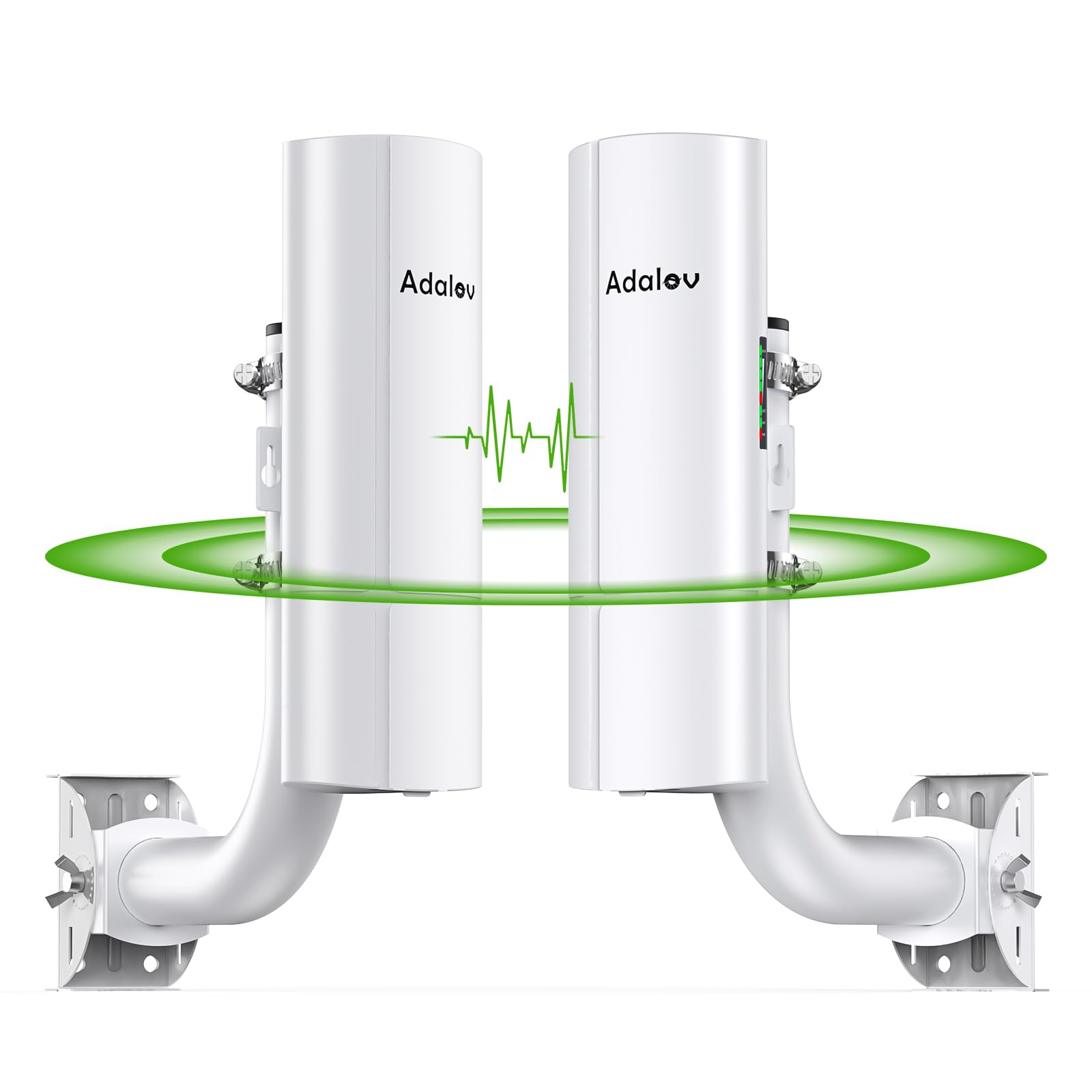 Gigabit Wireless Bridge with Mounts,AdaLov Point to Point/Multipoint W ...