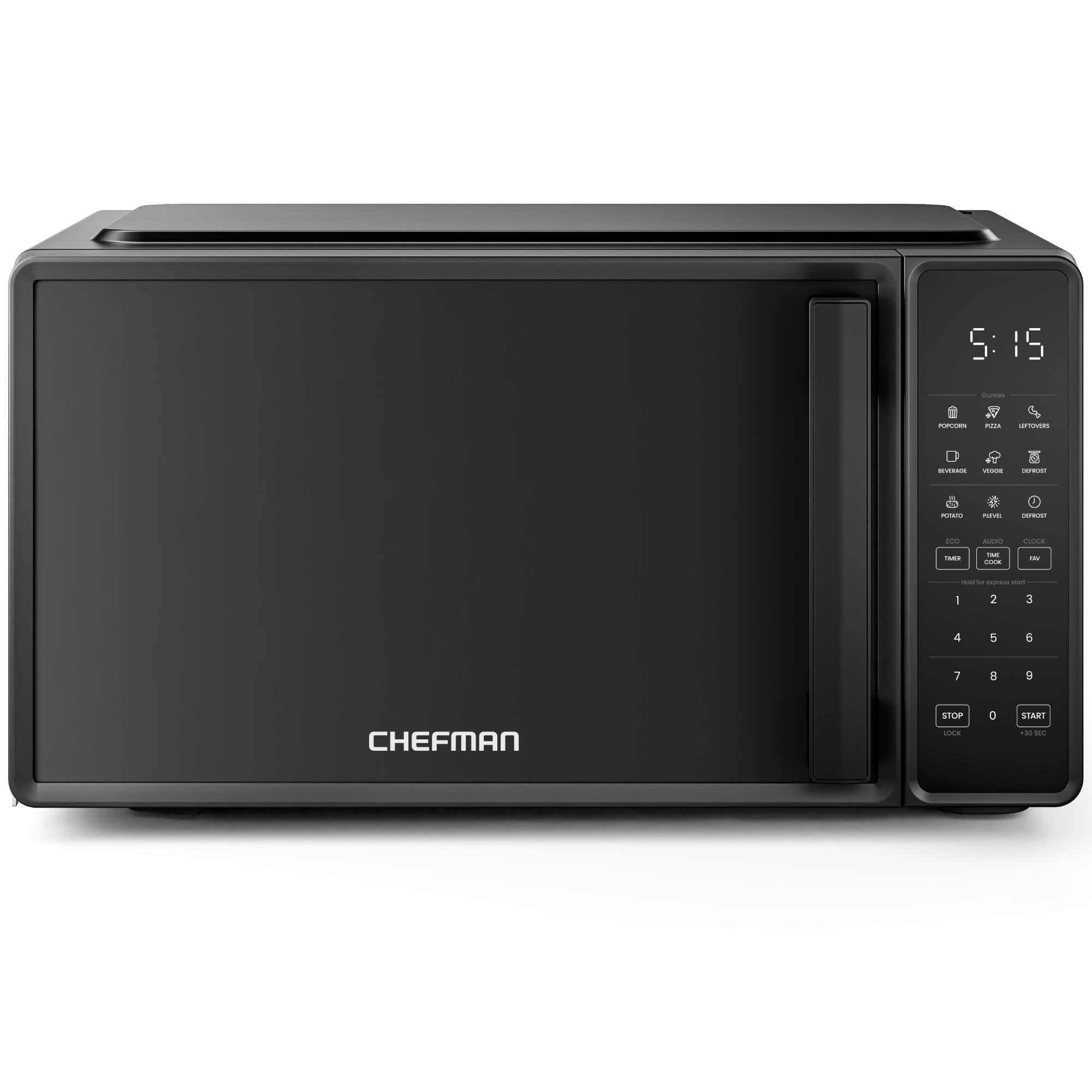 Chefman Countertop Microwave Oven 0.7 Cu. Ft., 700 Watts with 10 Power ...