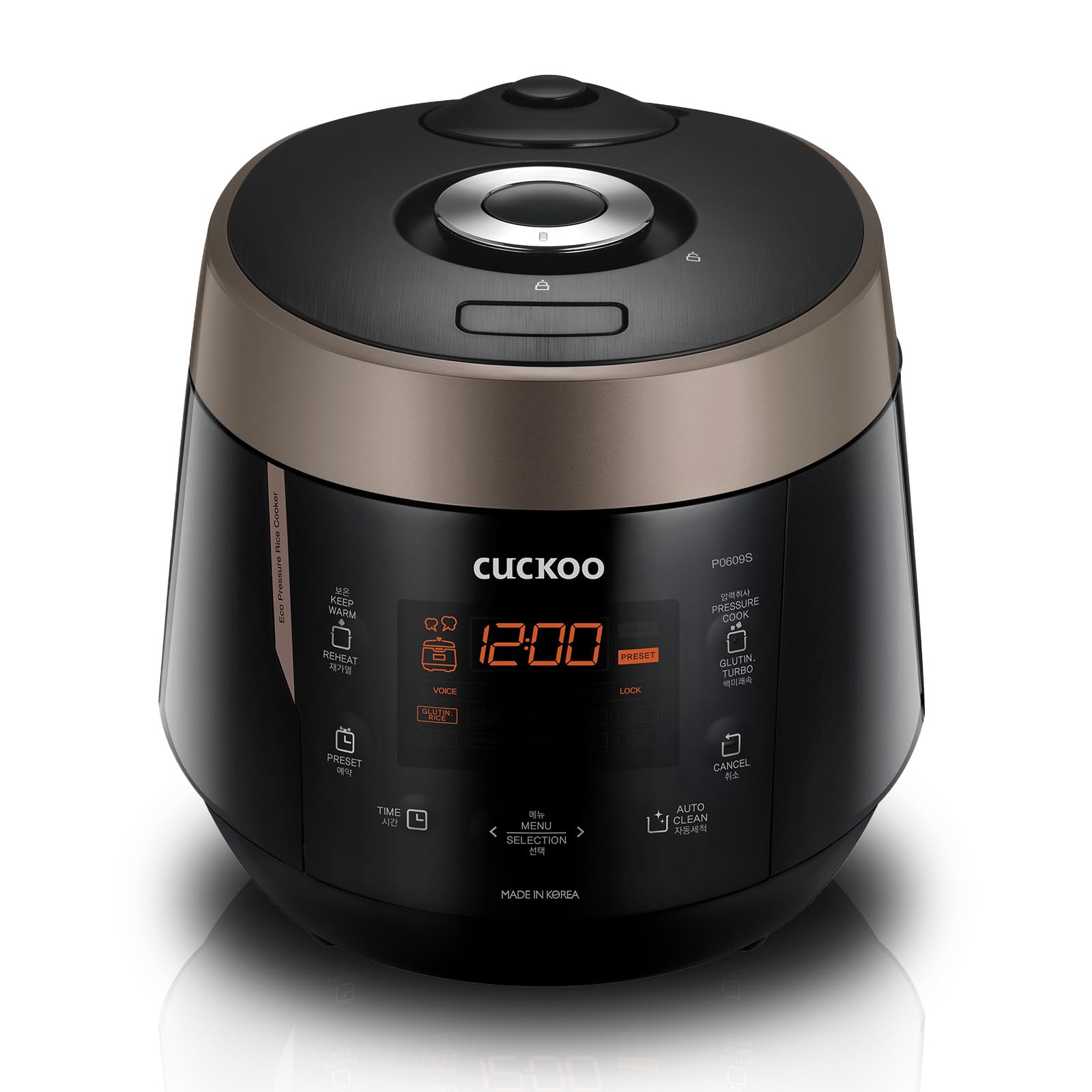 Cuckoo High 6 Cup Electric Heating Pressure Rice Cooker & Warmer – 12 ...