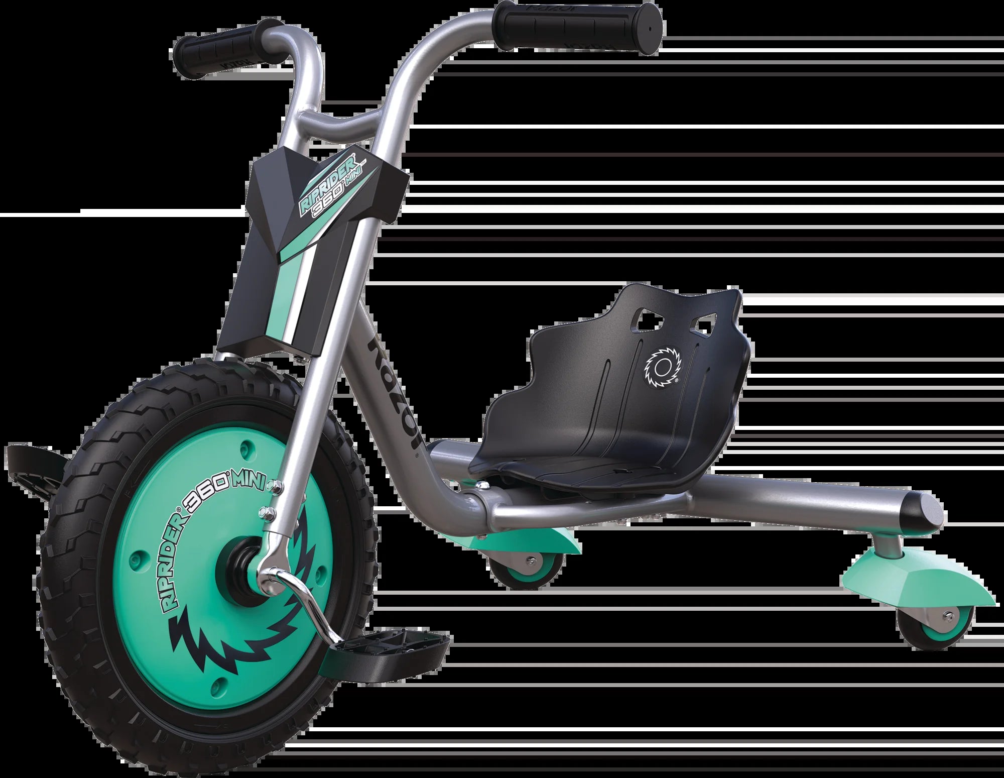 Razor RipRider 360 Mini - Teal, 360 Degrees Caster Tricycle, Easy Drif ...