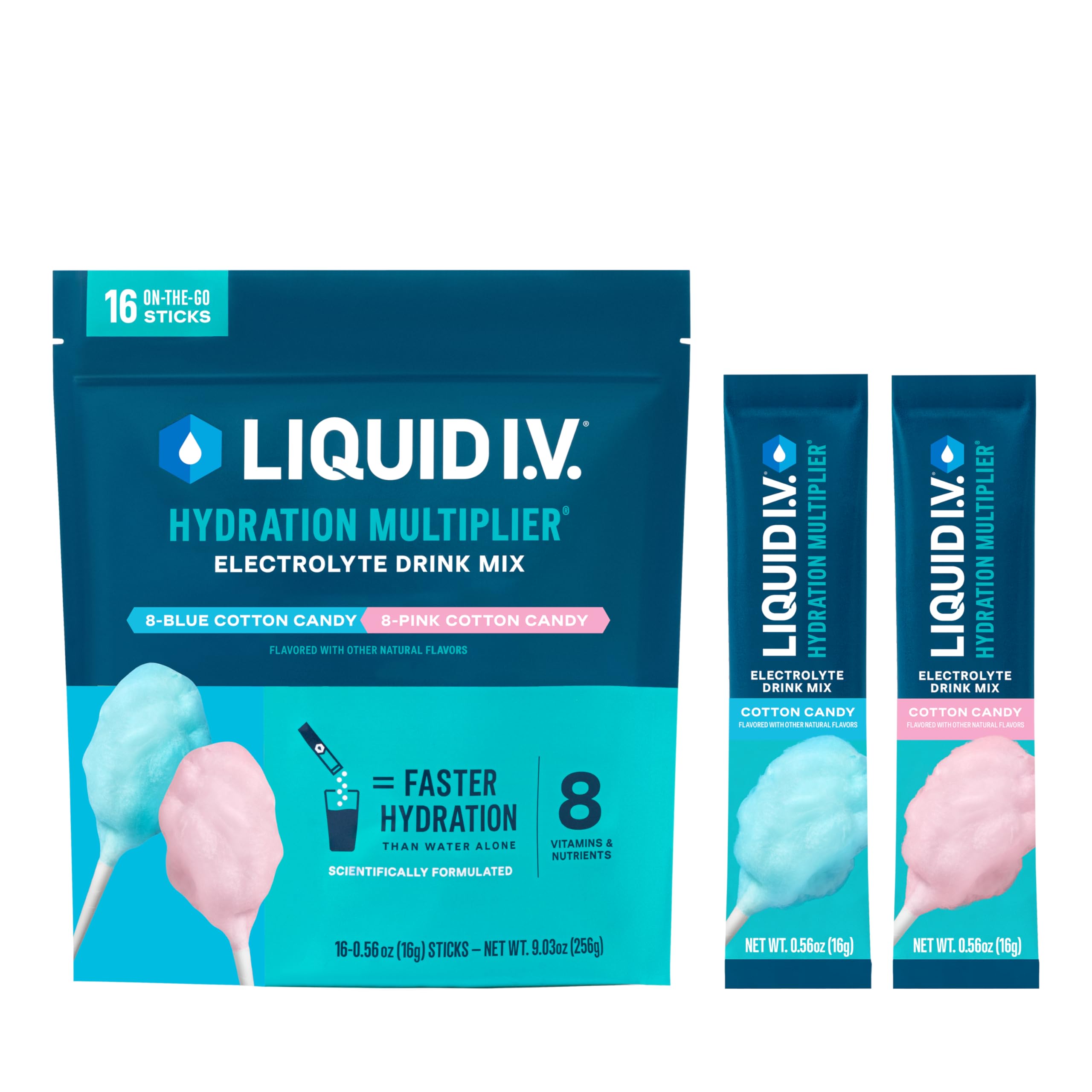 Liquid I.V.® Hydration Multiplier - Cotton Candy | Electrolyte Powder ...