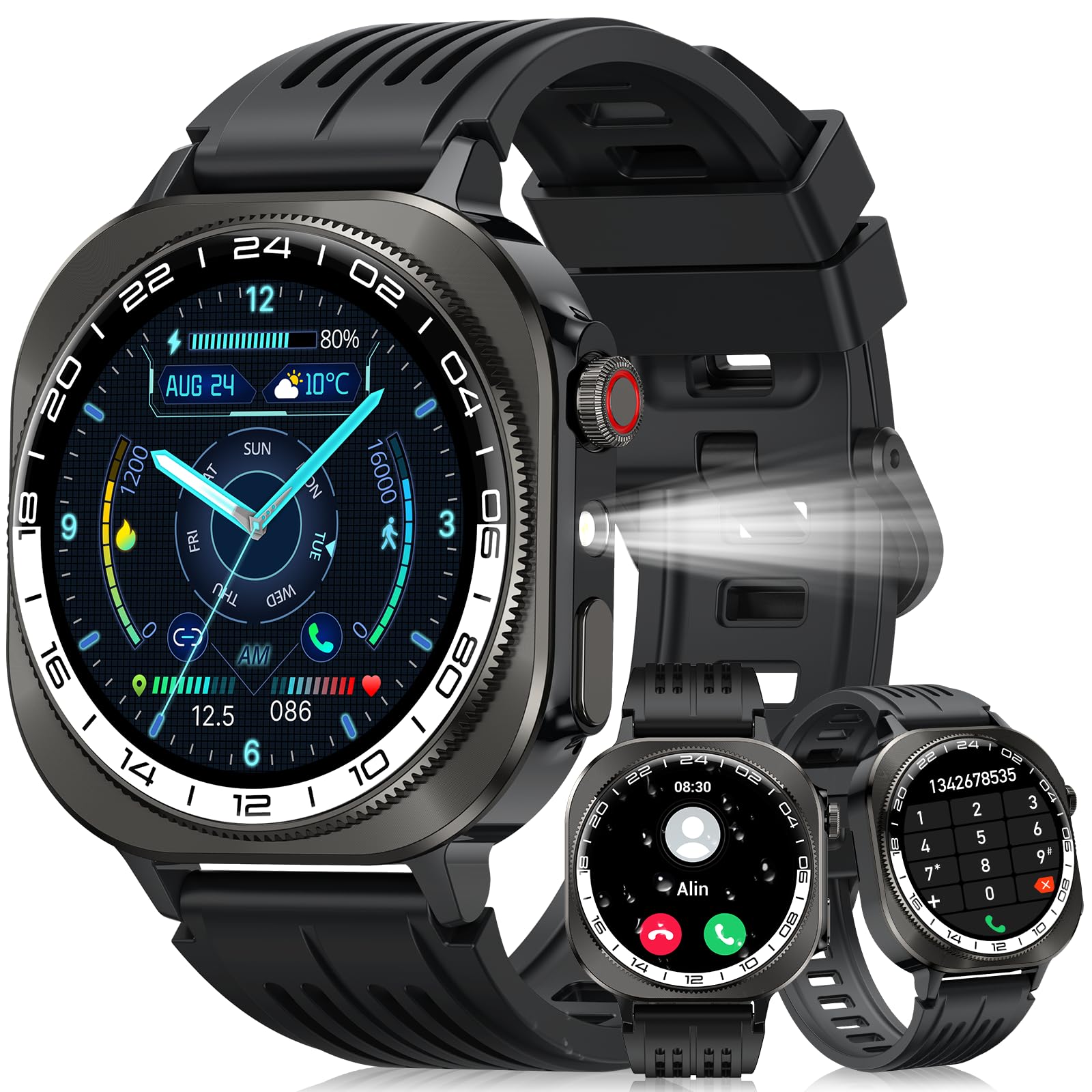 Smart Watch, 2025 AMOLED Screen 1.43" Smartwatch for Men Women (Answer ...