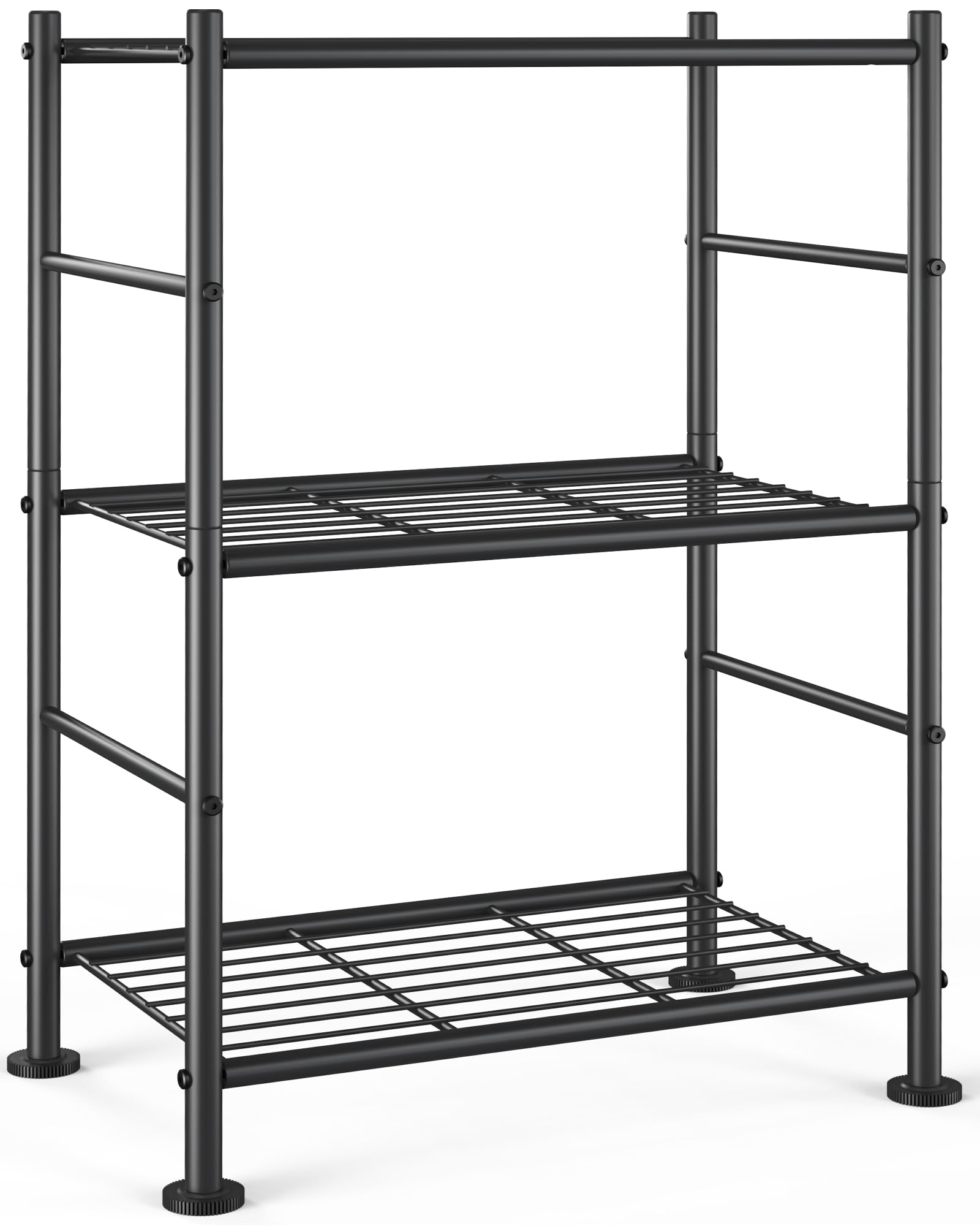 Sakugi Storage Shelves - 3 Tier Shelf Organizer, Sturdy Metal Garage S ...