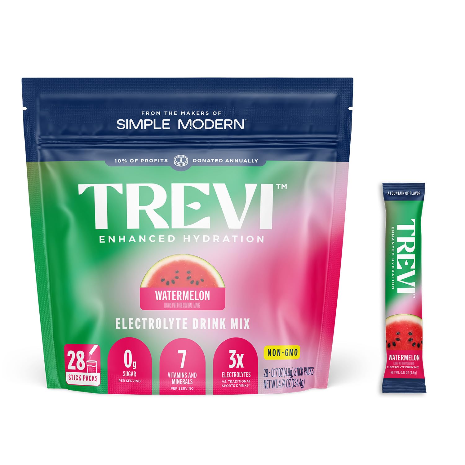 TREVI™ Sugar Free Electrolytes - Drink Mix Hydration Powder Packets ...