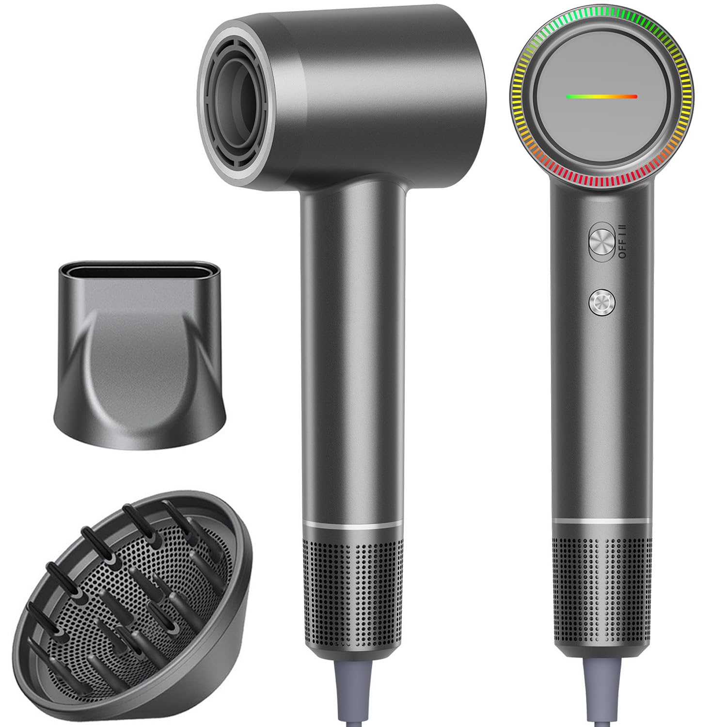 Hair Dryer, High Speed Powerful Negative Ionic Blow Dryer with 160000 ...