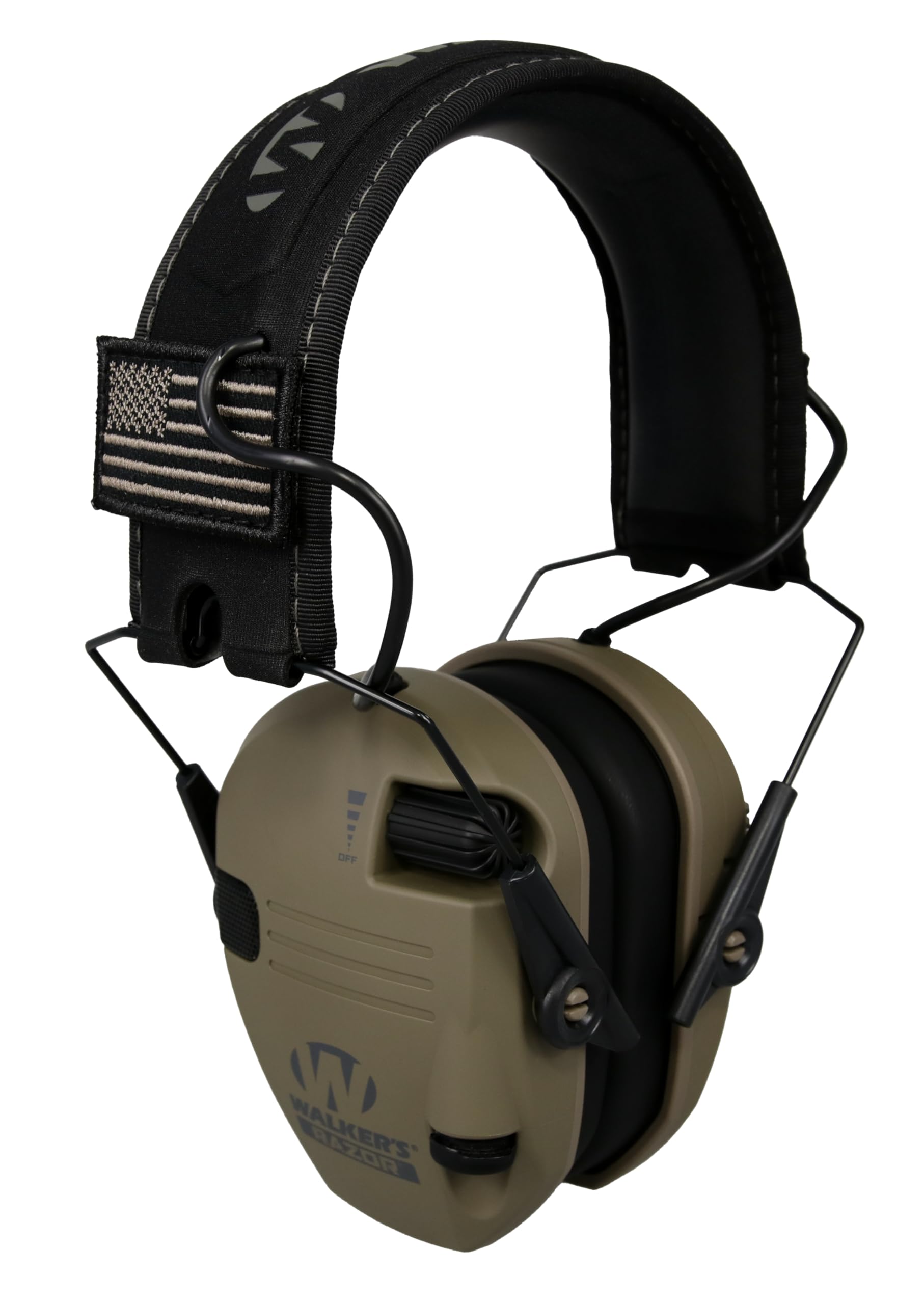 Walkers Razor Slim Shooter Electronic Folding Ear Protection Muffs, Ta ...