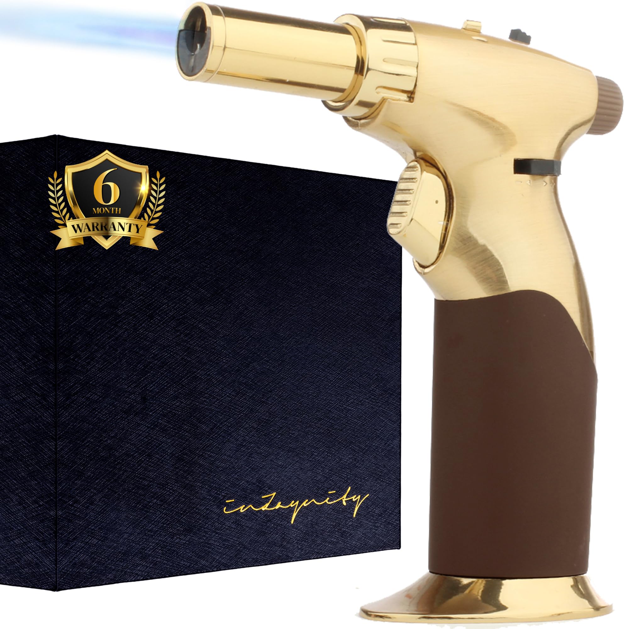 Refillable Butane Torch Gun - Adjustable Mini Blow Torch for Cooking ...