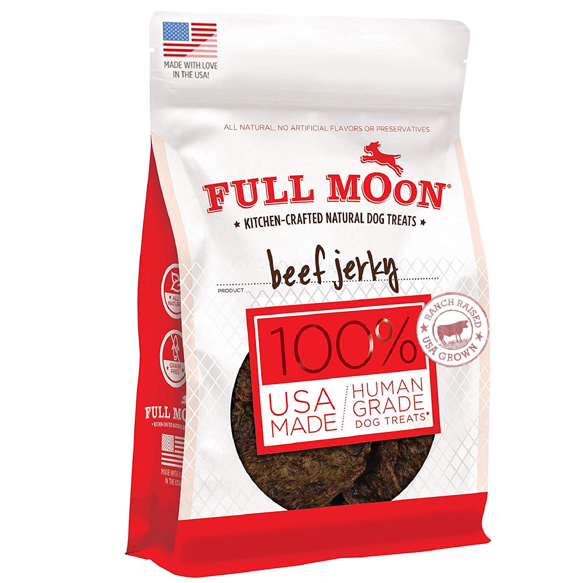 Full Moon Beef Jerky Healthy All Natural Dog Treats Human Grade Made i ...