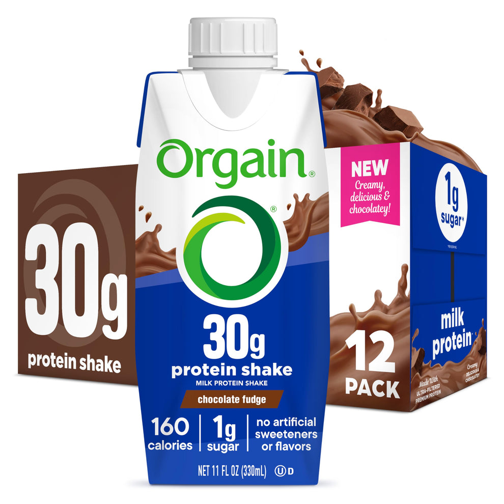 Orgain 30g High Protein Shake, Dairy Isolate Milk Protein, Chocolate F ...