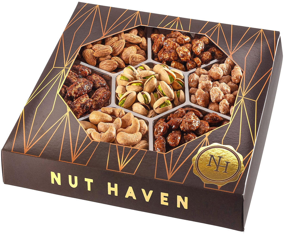 Holiday Christmas Nuts Gift Basket - Extra Large Assortment of Sweet ...