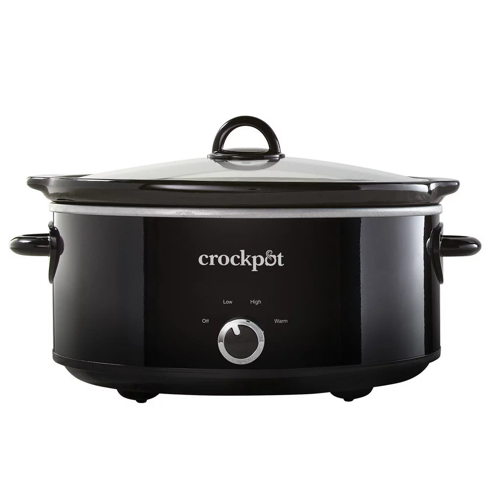 Crock-Pot 7-Quart Manual Slow Cooker, Black – MonsterDeals.io