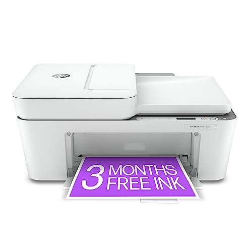HP DeskJet 4155e Wireless Color Inkjet Printer, Print, scan, copy, Eas ...
