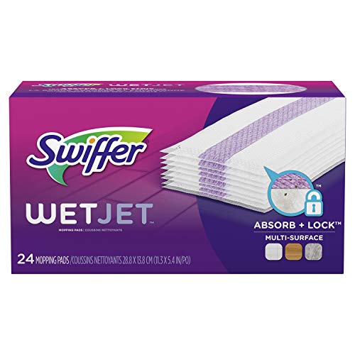 Swiffer WetJet Hardwood Floor Cleaner Spray Mop Pad Refill, Multi Surf ...