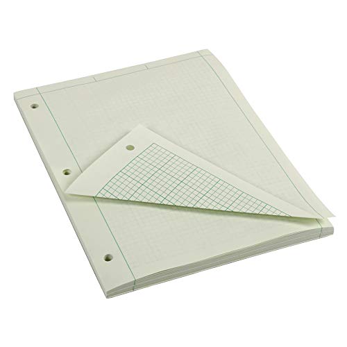 Amazon Basics Engineering Computation Pad, 8.5" x 11", Quad/Margin Rul ...