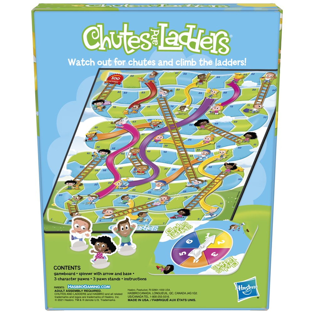 Chutes and Ladders Board Game, Classic Chutes and Ladders Gameplay ...