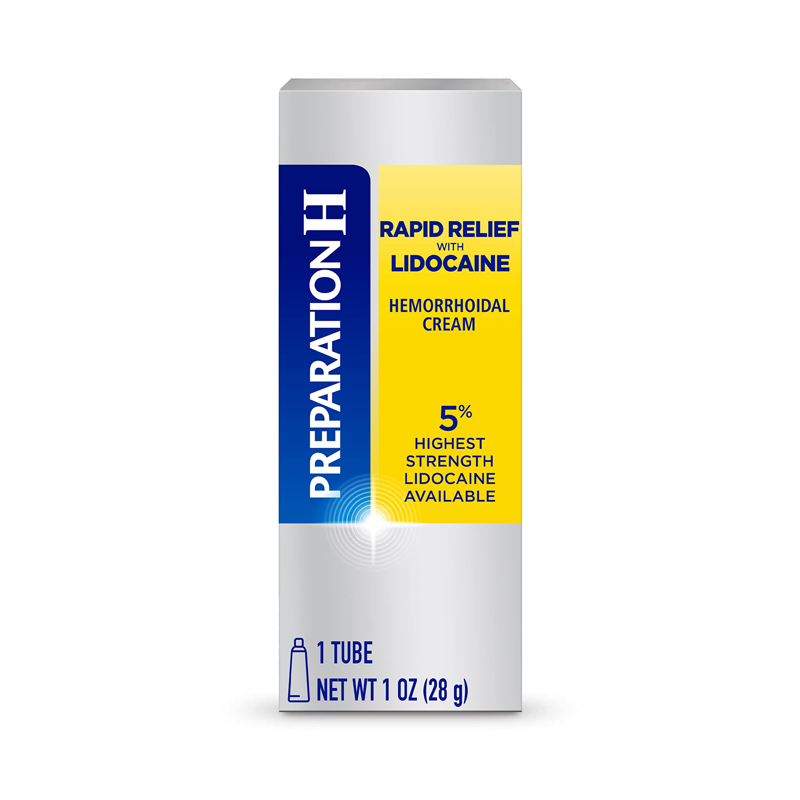 Preparation H Rapid Relief Hemorrhoid Cream with Lidocaine, Numbing Re ...