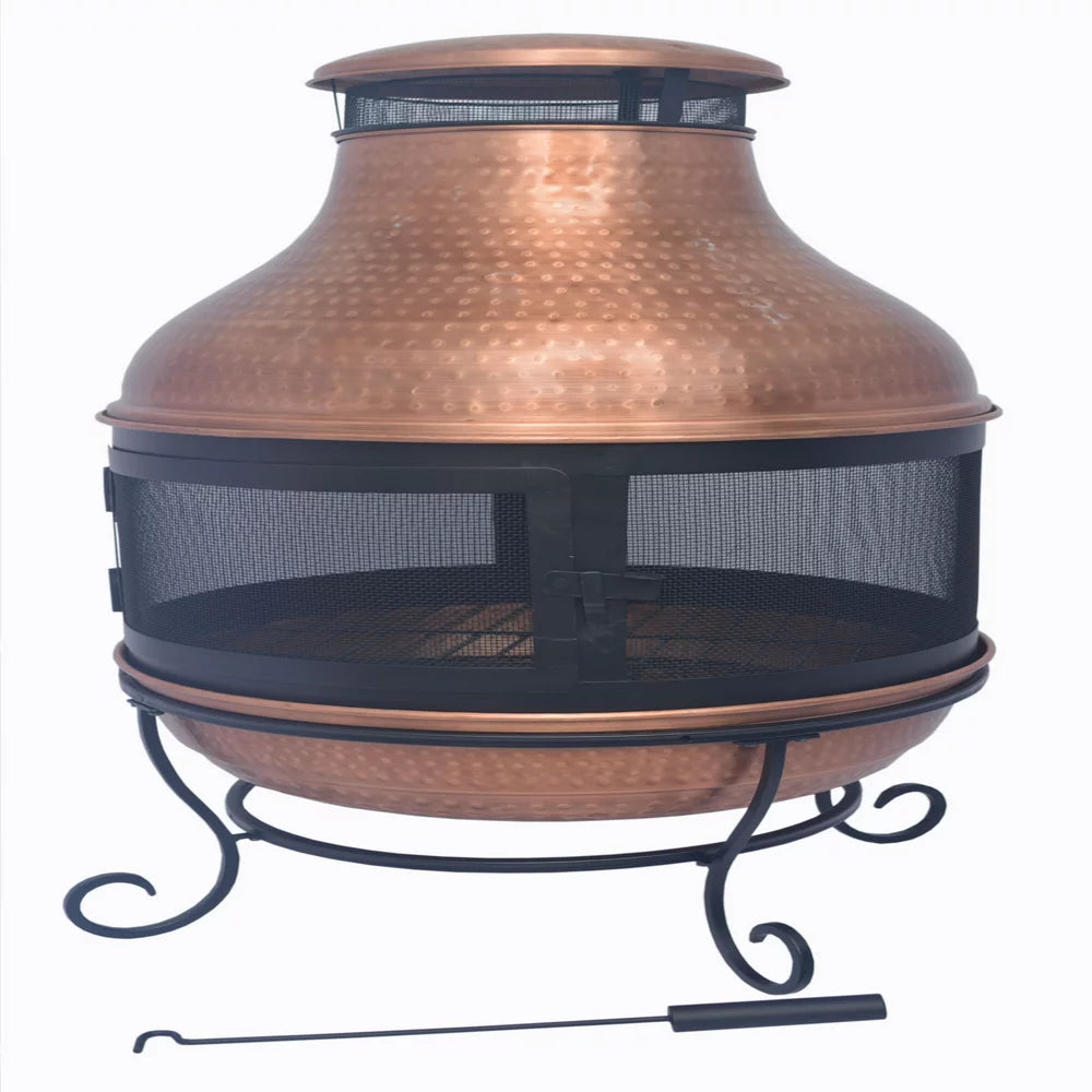 Better Homes & Gardens Wood-Burning Copper Chiminea Fire Pit ...