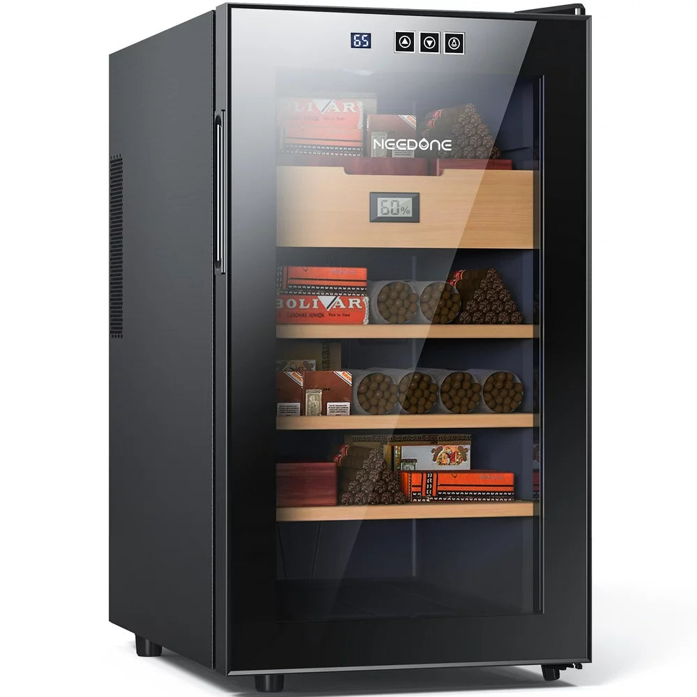 NEEDONE 48L Electric Humidor 300 Counts Cigar Cooler Humidor Humidifie ...