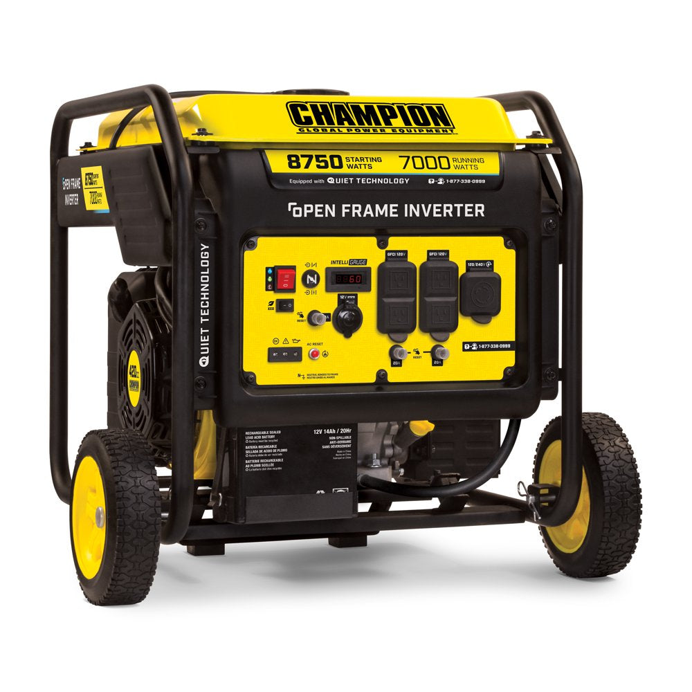 Champion Power Equipment 8750-Watt Open Frame Inverter with Electric S ...